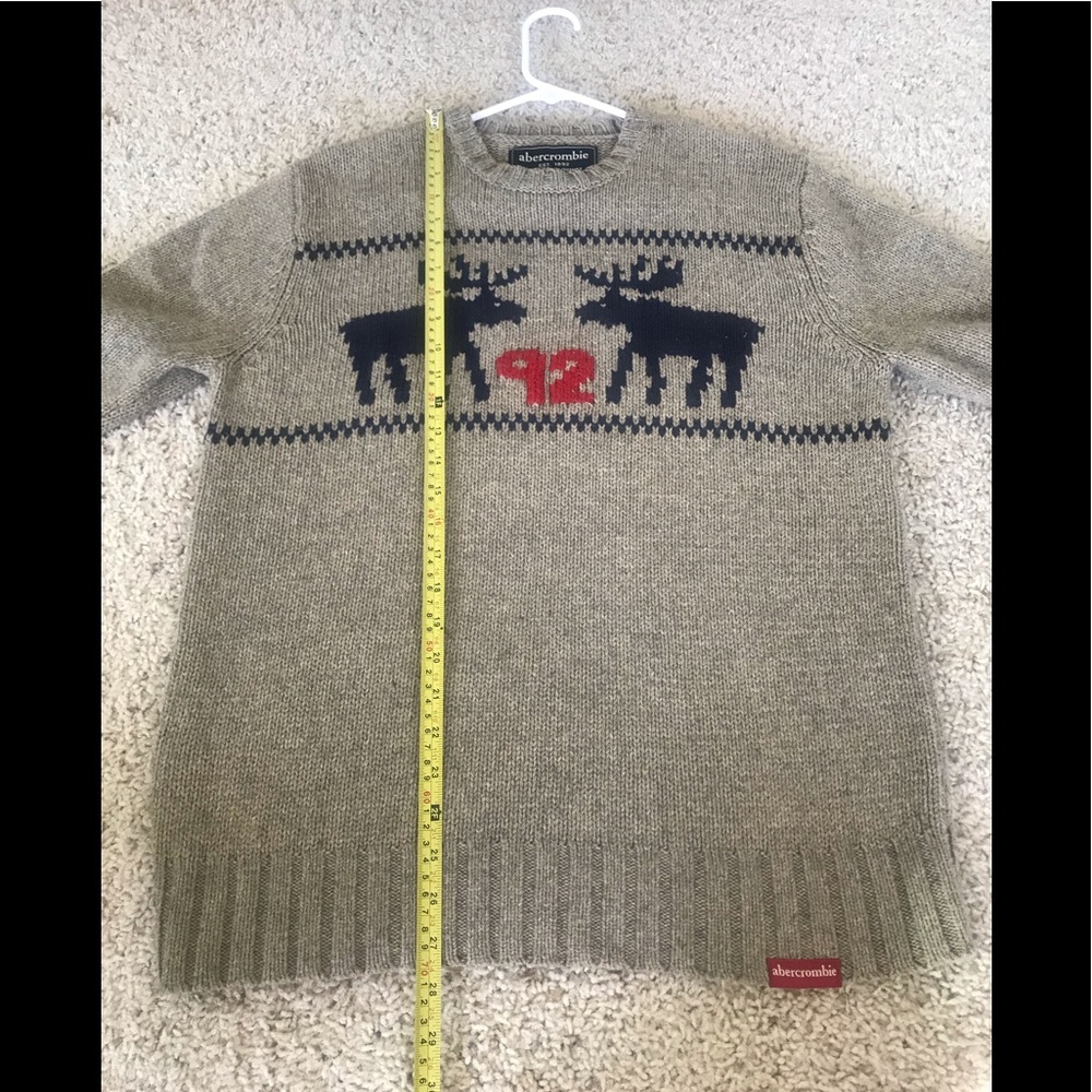 Men’s Retro Rare Abercrombie Fitch Moose Sweater 92 Xl - Gem